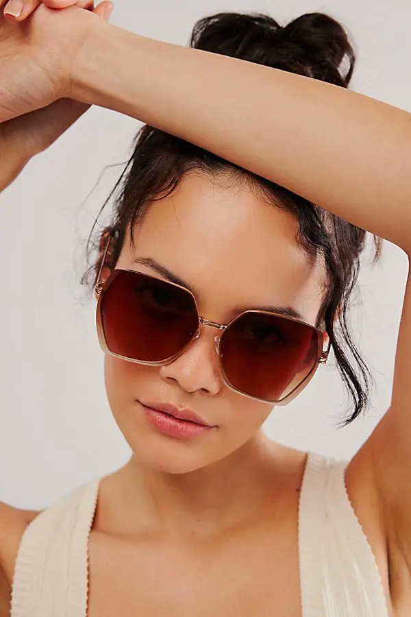 Free People Stella Square Sunnies