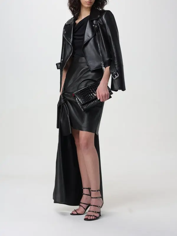 Alexander McQueen Asymmetrical Tie Detailed Skirt