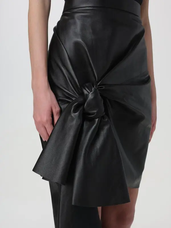 Alexander McQueen Asymmetrical Tie Detailed Skirt