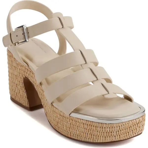 Dkny Fisherman Platform Sandal - Bone