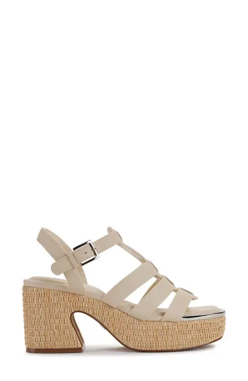 Dkny Fisherman Platform Sandal - Bone
