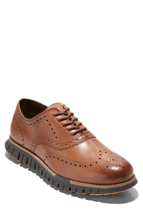 Cole Haan Zerogrand Remastered Wingtip Oxford - British Tan/java