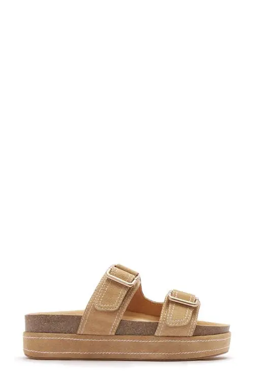 FRANKIE4 Bennett Platform Sandal - Barley Suede
