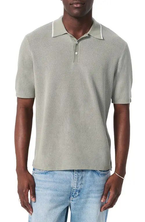 Rag & Bone Harvey Relaxed Polo - Grey