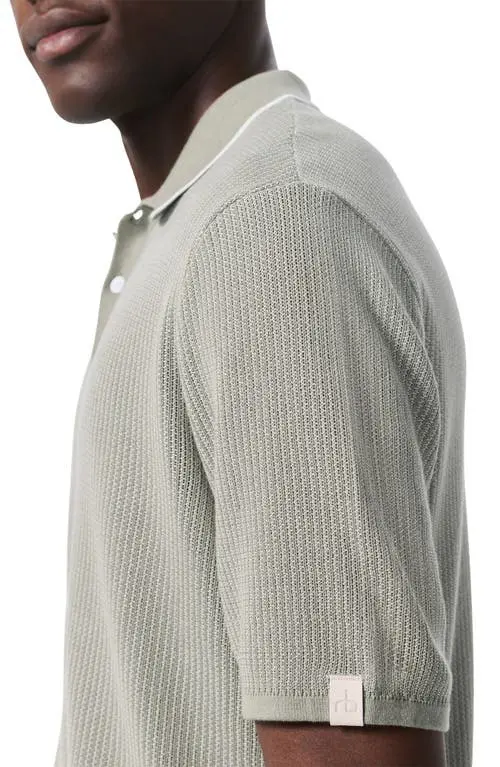 Rag & Bone Harvey Relaxed Polo - Grey