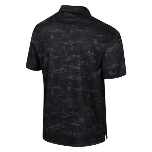 COLOSSEUM Colorado Buffaloes Daly Print Polo - Black