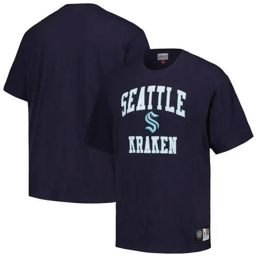 Mitchell & Ness Deep Sea Blue Seattle Kraken Legendary Slub T-shirt