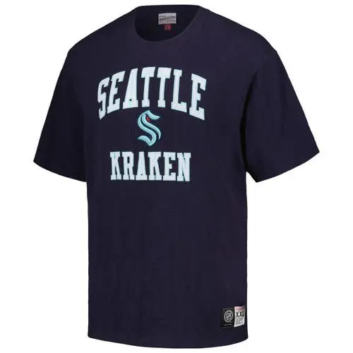 Mitchell & Ness Deep Sea Blue Seattle Kraken Legendary Slub T-shirt