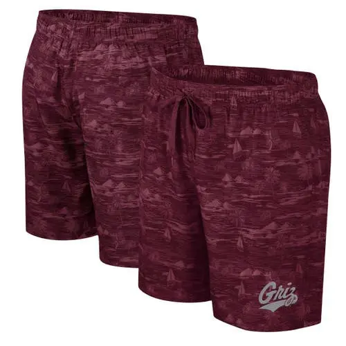 COLOSSEUM Montana Grizzlies Ozark Swim Shorts - Maroon