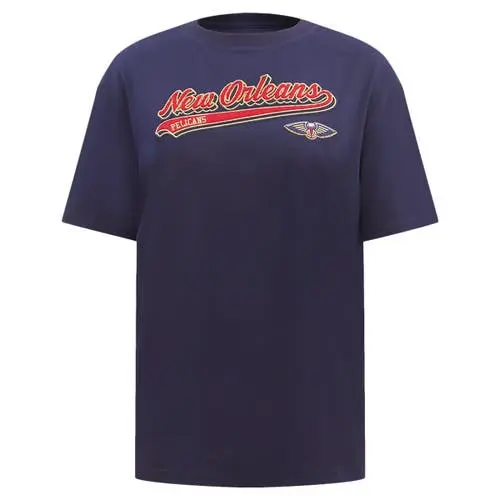 PRO STANDARD New Orleans Pelicans Script Boyfriend T-shirt