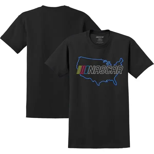 E2 APPAREL Nascar Neon Map T-shirt