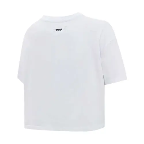 PRO STANDARD Pittsburgh Penguins Boxy Script Tail Cropped T-shirt