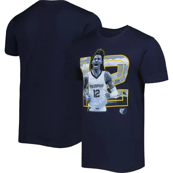 STADIUM ESSENTIALS Ja Morant Memphis Grizzlies Player T-shirt - Navy