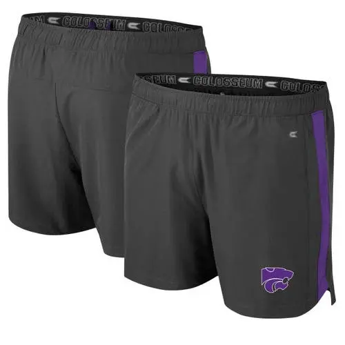 COLOSSEUM Kansas State Wildcats Langmore Shorts - Charcoal