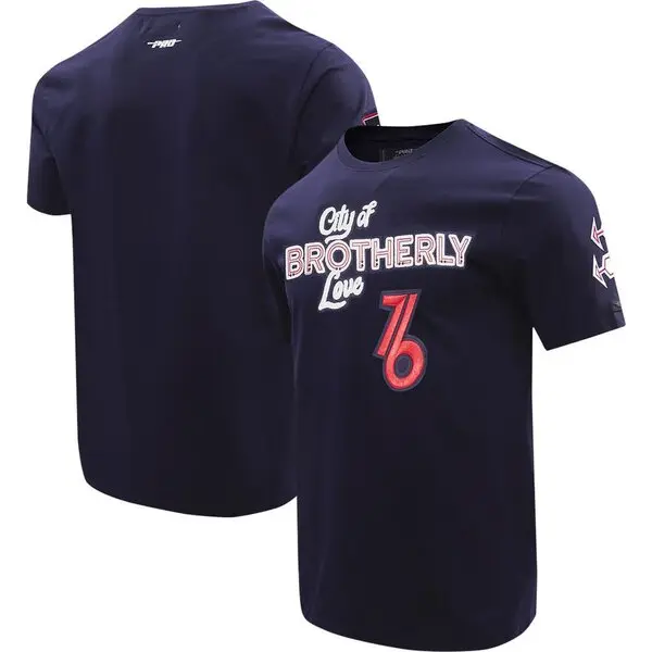 PRO STANDARD Philadelphia 76ers 2023 City Edition T-shirt - Navy