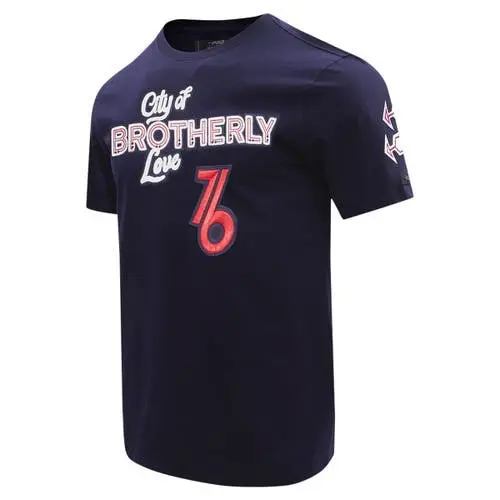 PRO STANDARD Philadelphia 76ers 2023 City Edition T-shirt - Navy