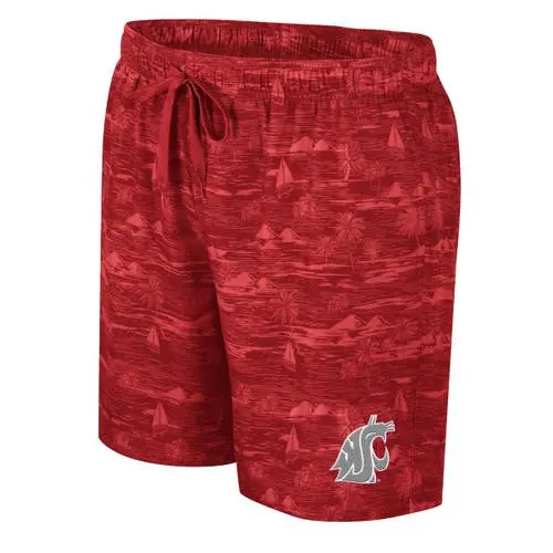 COLOSSEUM Washington State Cougars Ozark Swim Shorts