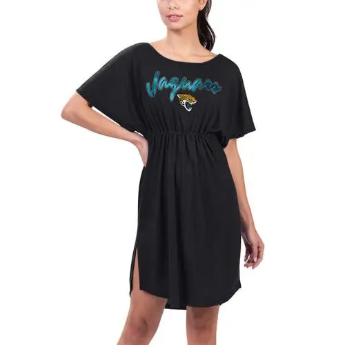 G-III 4HER BY CARL BANKS Jacksonville Jaguars Versus Swim Cover-up - Black