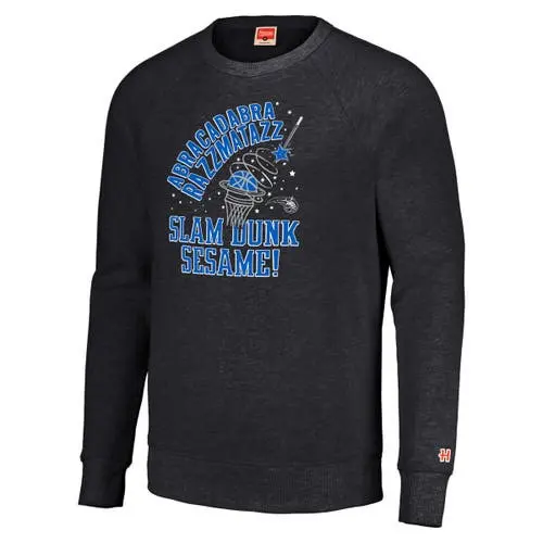 HOMAGE Orlando Magic Slam Dunk Sesame Tri-blend Crew Raglan Pullover Sweatshirt