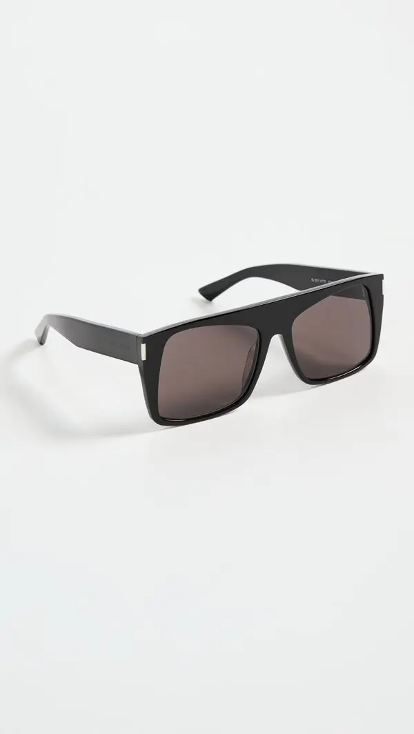 Saint Laurent Sl 651 Vitti Sunglasses In Black-Black-Black  display picture 3