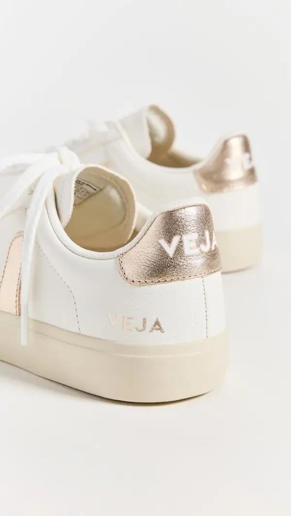 VEJA Campo Sneakers With Metallic Accents - Extra-white_platine
