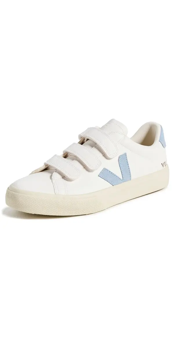 VEJA Recife Logo Sneakers With Velcro Closure - Extra-white_steel