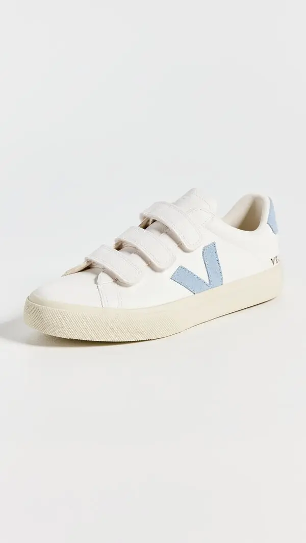 VEJA Recife Logo Sneakers With Velcro Closure - Extra-white_steel