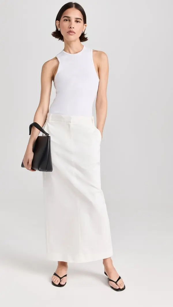Tibi Chino Maxi Skirt