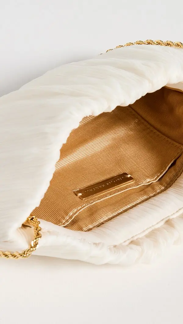 LOEFFLER RANDALL Brit Pleated Pouch - Pearl