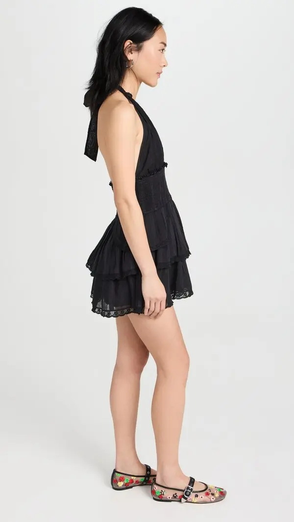 LoveShackFancy Deanna Halter Dress