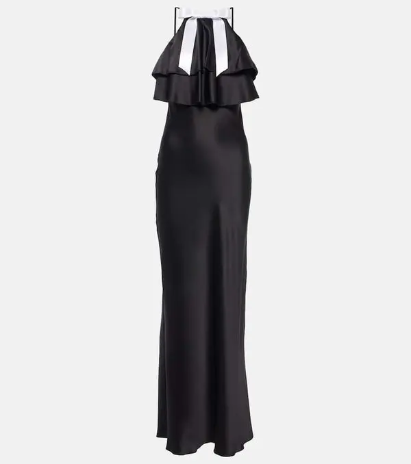 RODARTE Bow-detail Halterneck Gown