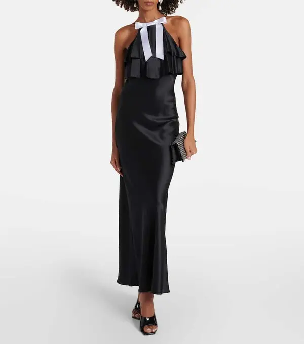 RODARTE Bow-detail Halterneck Gown