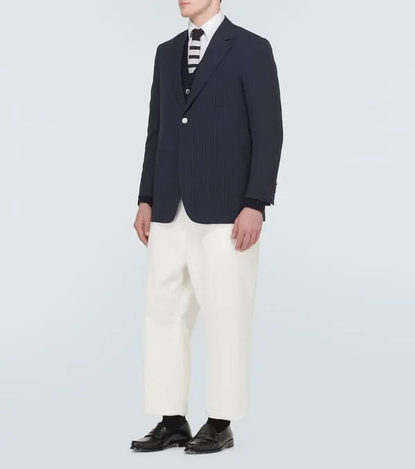 Thom Browne Seersucker Wool Blazer