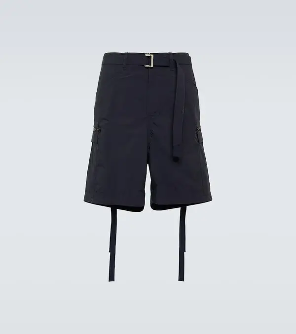 Sacai Taffeta Bermuda Shorts - Blue