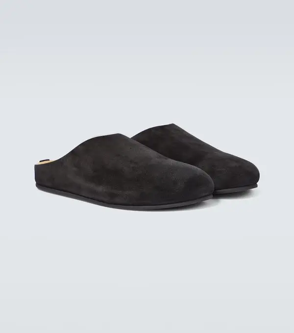 THE ROW Hugo Suede Clogs