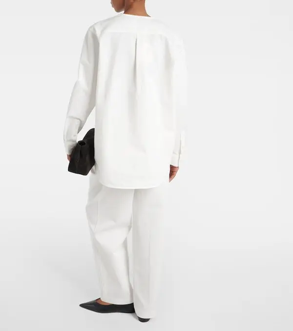 TOTEME Cotton Twill Blouse - White