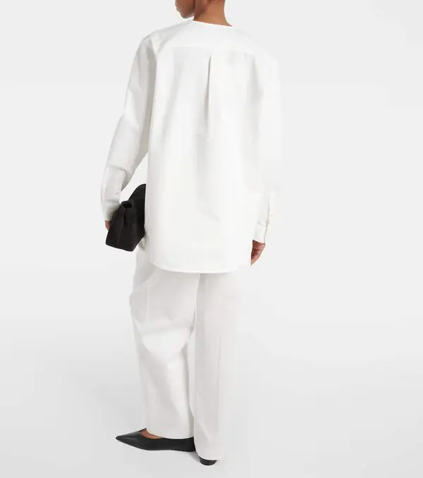 TOTEME Cotton Twill Blouse - White