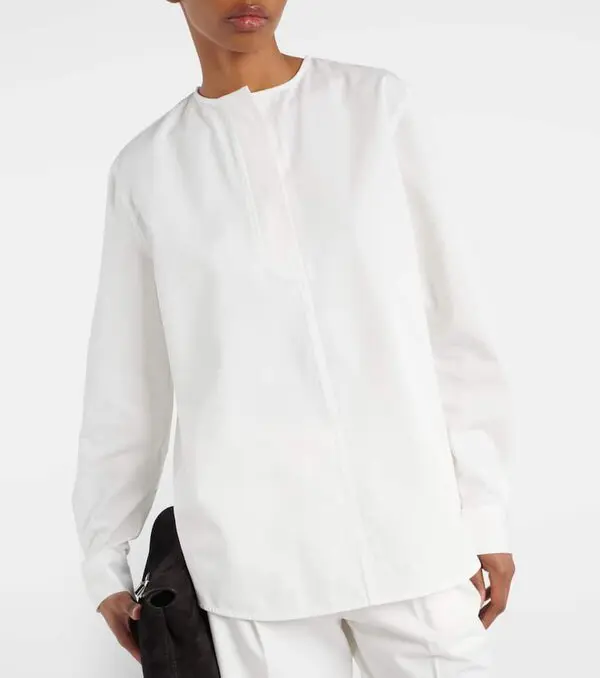 TOTEME Cotton Twill Blouse - White