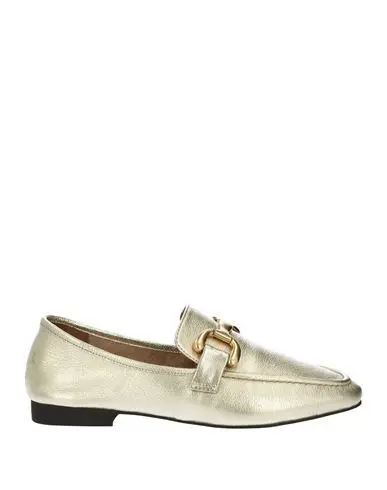 BIBI LOU Loafers With Metal Appliqués - Gold
