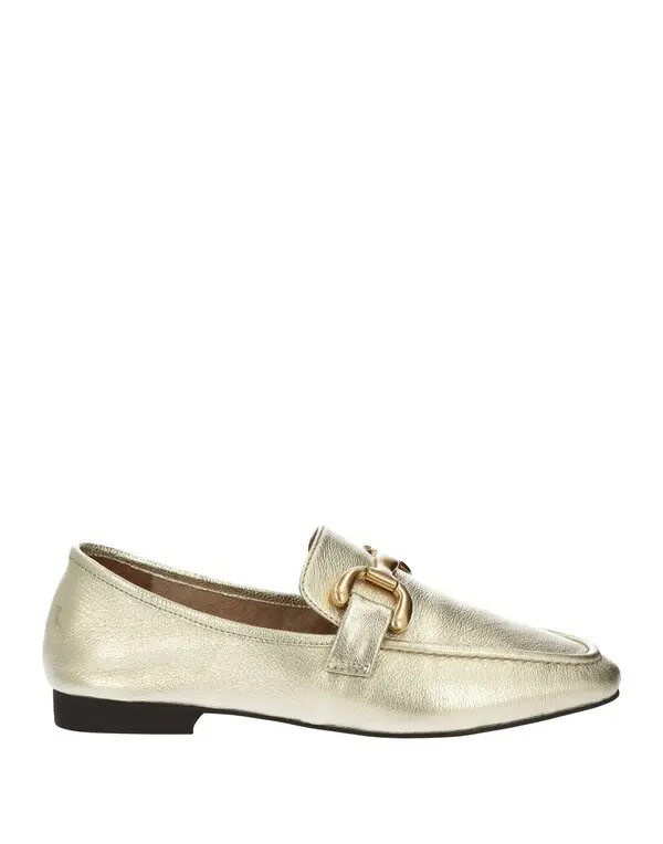 BIBI LOU Loafers With Metal Appliqués - Gold
