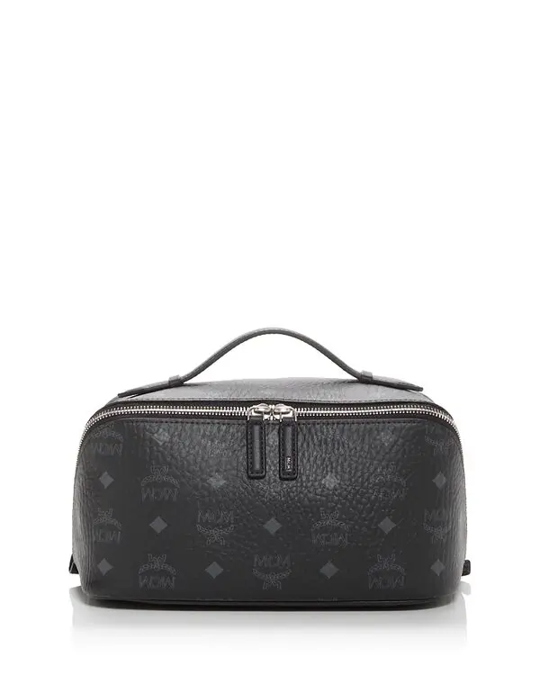 Mcm Ottomar Visetos Toiletry Bag - Black