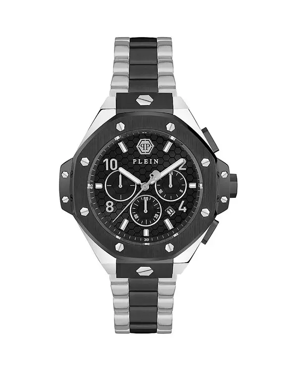 Philipp Plein Plein Chrono Royal Chronograph, 46mm - Black/silver