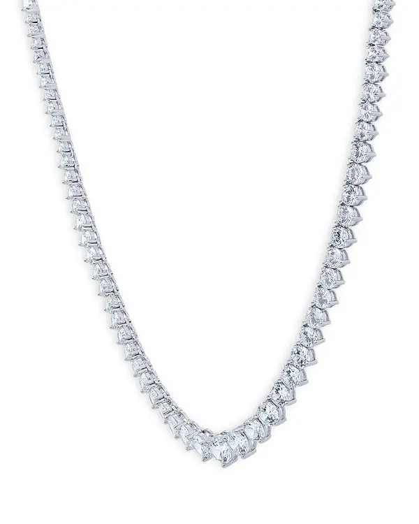 Bloomingdale'S Diamond Tennis Necklace, 5.0 Tcw - White