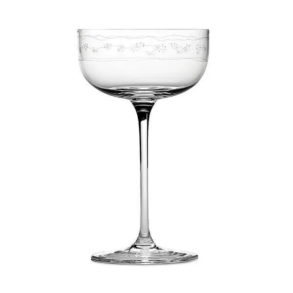 SERAX Champagne Coupe Anemone Vaniglia Midnight Flowers Marni - Clear