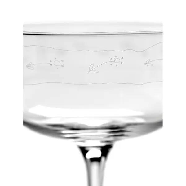 SERAX Champagne Coupe Anemone Vaniglia Midnight Flowers Marni