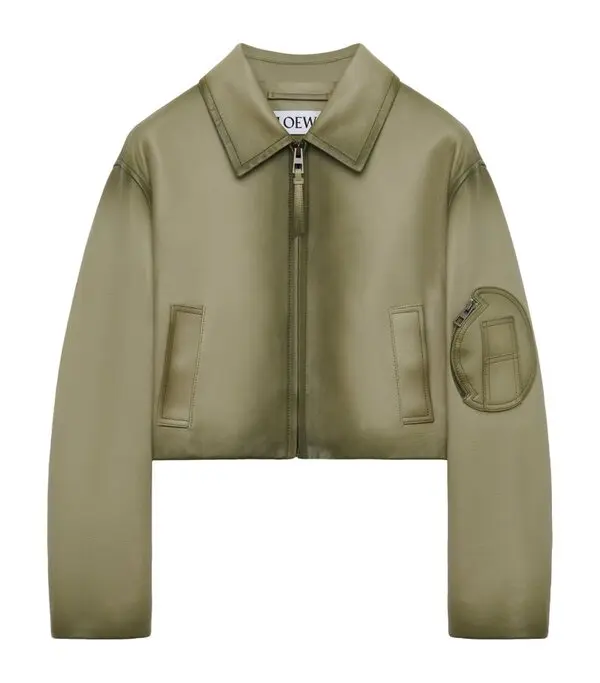 Loewe Cropped Leather Jacket