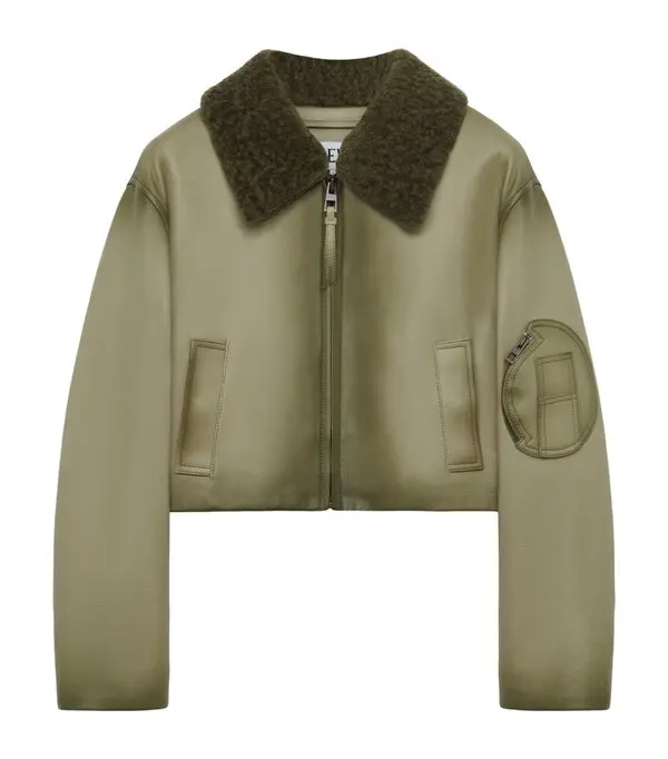 Loewe Cropped Leather Jacket