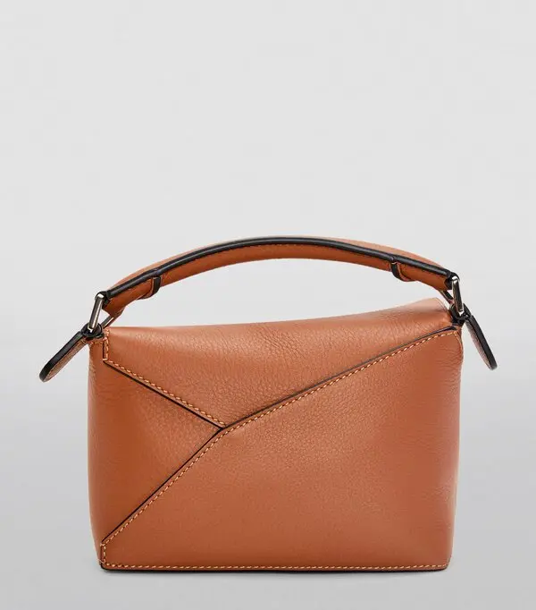 Loewe Leather Puzzle Edge Top-handle Bag - Brown