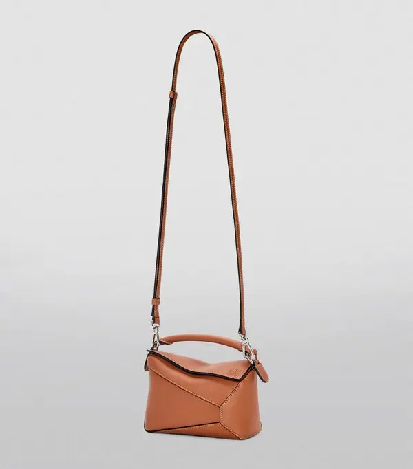 Loewe Leather Puzzle Edge Top-handle Bag - Brown