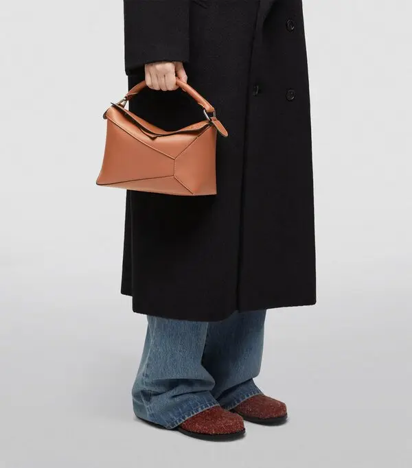 Loewe Leather Puzzle Edge Top-handle Bag - Brown
